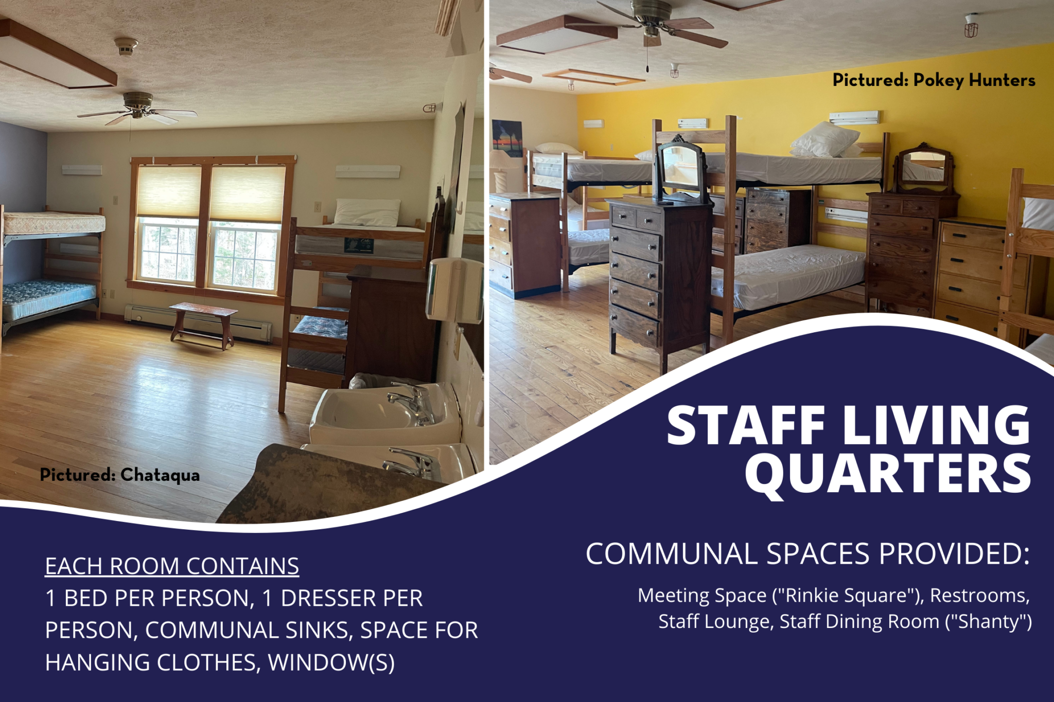 Staff Accommodations - Camp Arcadia